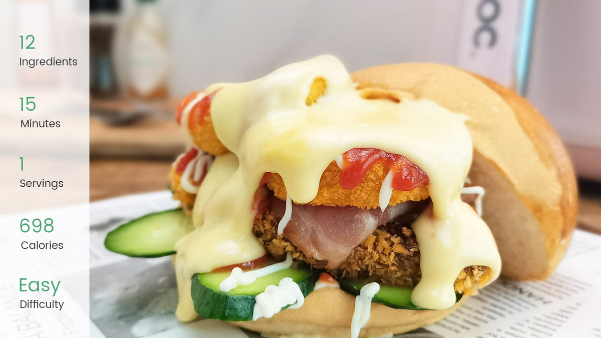 Beef Cheesy Molten Lava Burger-KOOC's Recipes – KOOC Official